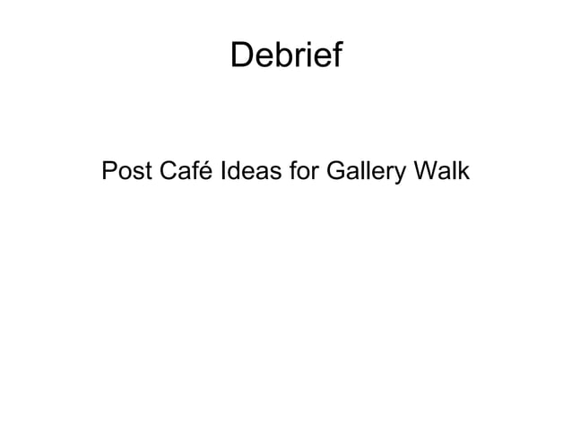 World Cafe Protocol | PPT | Education