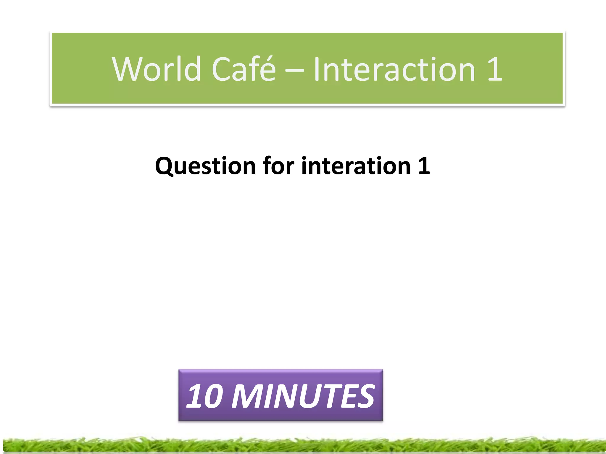 The World Cafe | PPTX