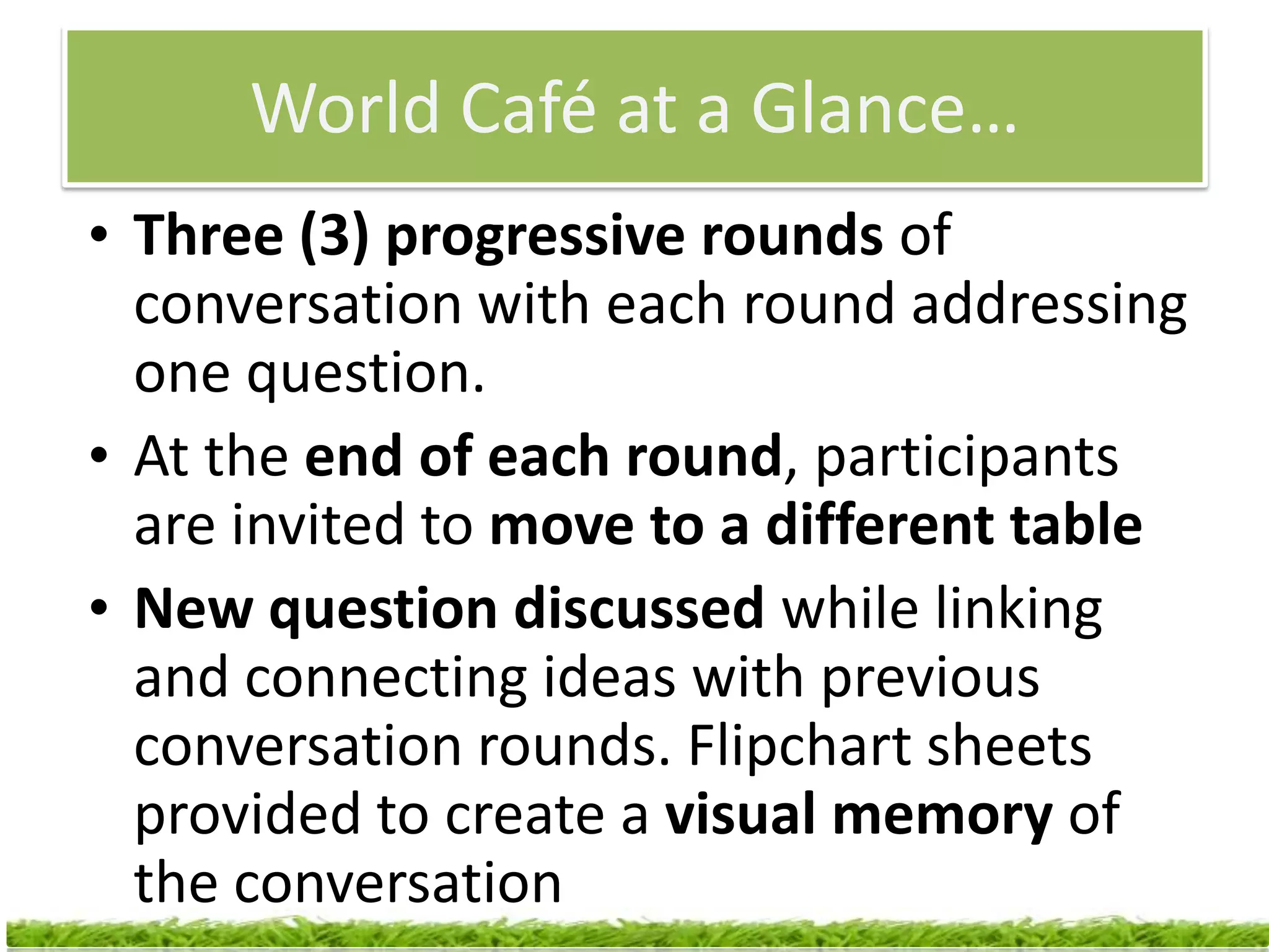 The World Cafe | PPTX
