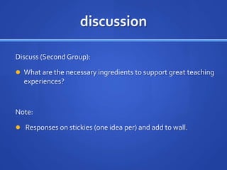 World Cafe: UBC Teach | PPT