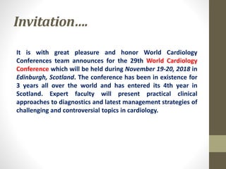 29th World Cardiology Conference | PPTX