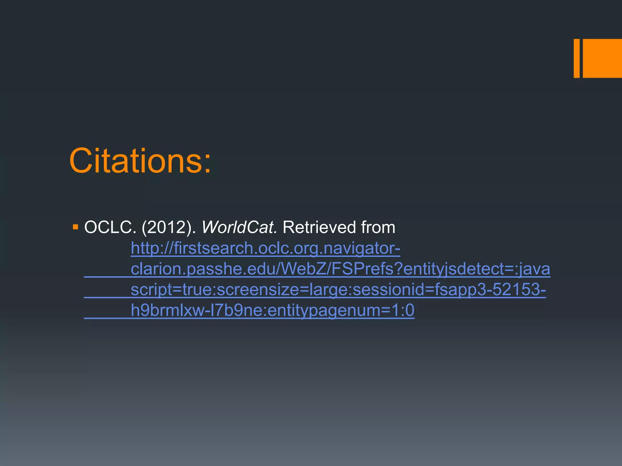 World cat powerpoint_oct_2012_changed 4 | PPTX
