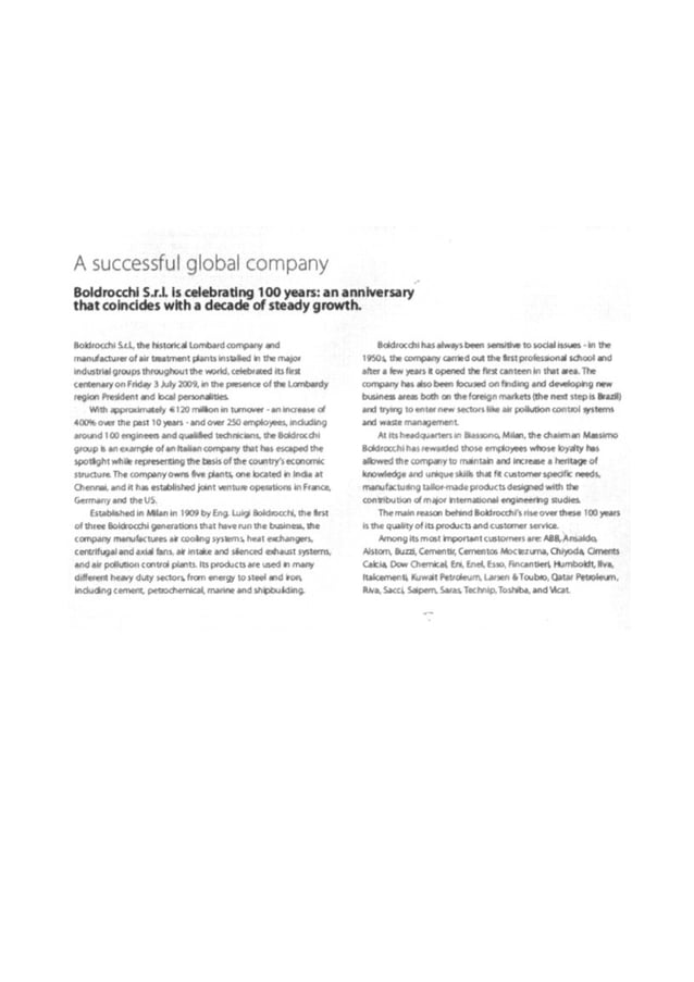 BOLDROCCHI - A SUCCESSFUL GLOBAL COMPANY | PDF