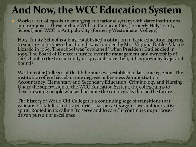 World citi colleges | PPTX