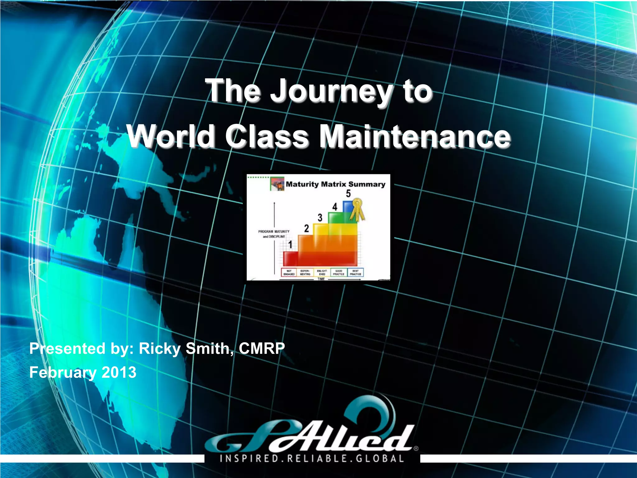 World Class Maintenance WebEx Slides | PDF