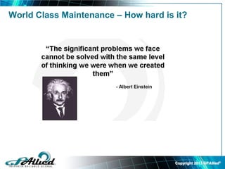 World Class Maintenance WebEx Slides | PDF