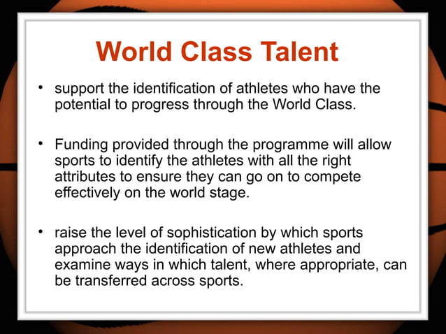 World class programme | PPT