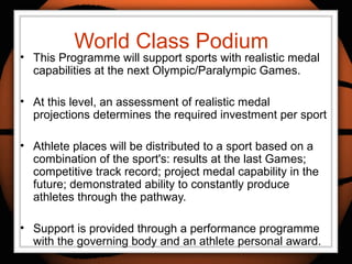 World class programme | PPT | Olympic Sports | Sports