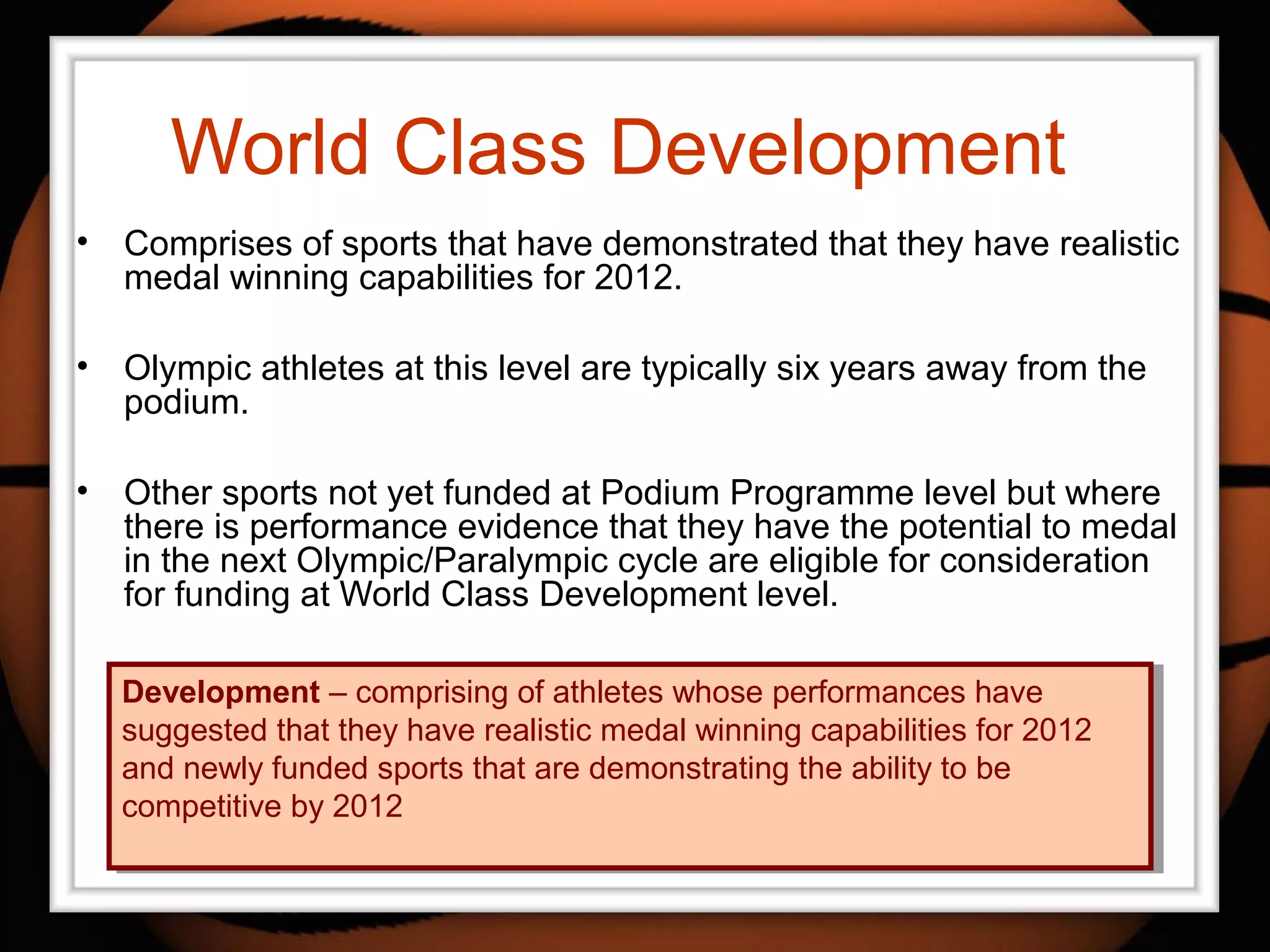 AS PE - World Class Programme | PPT