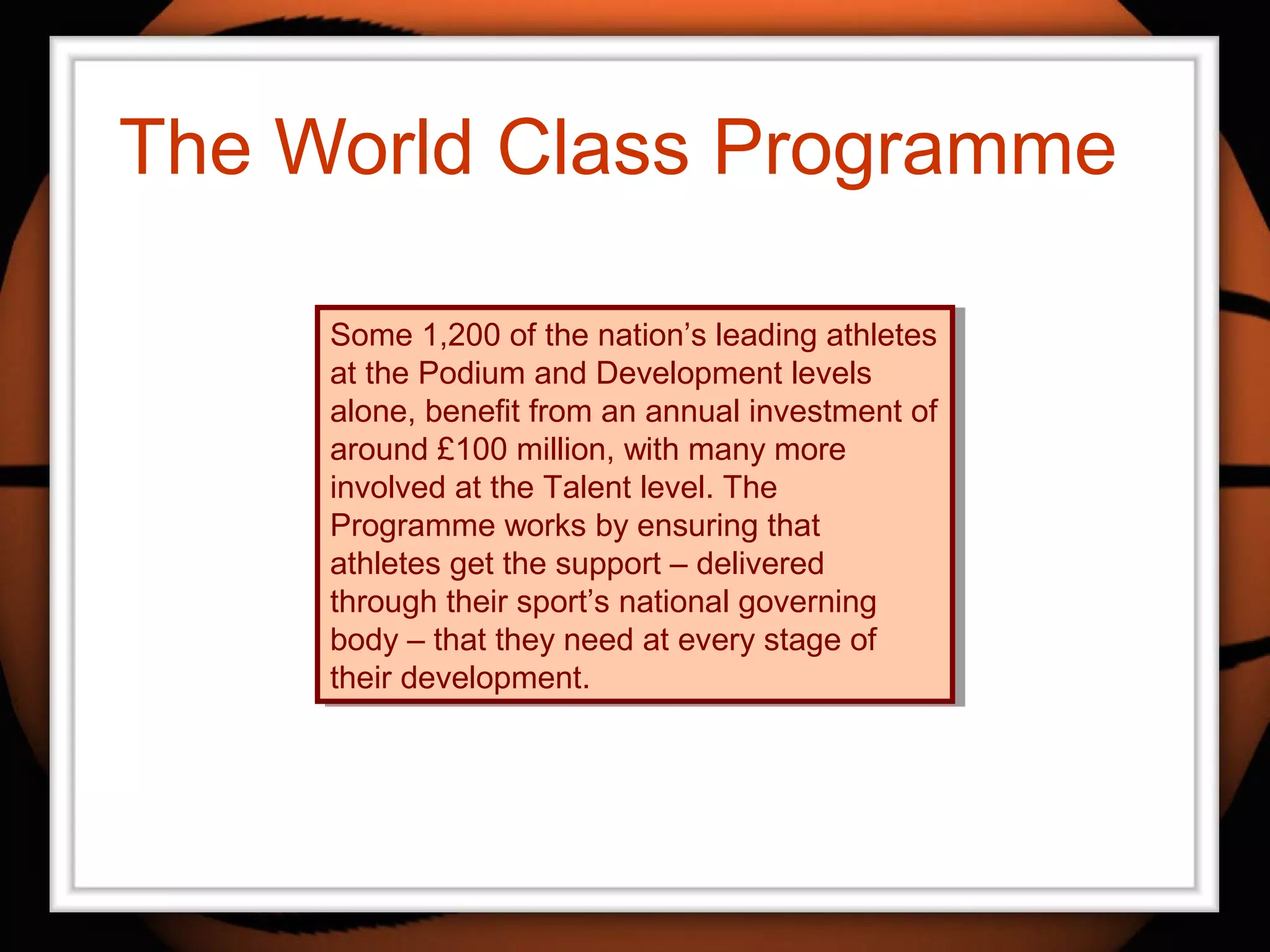 AS PE - World Class Programme | PPT