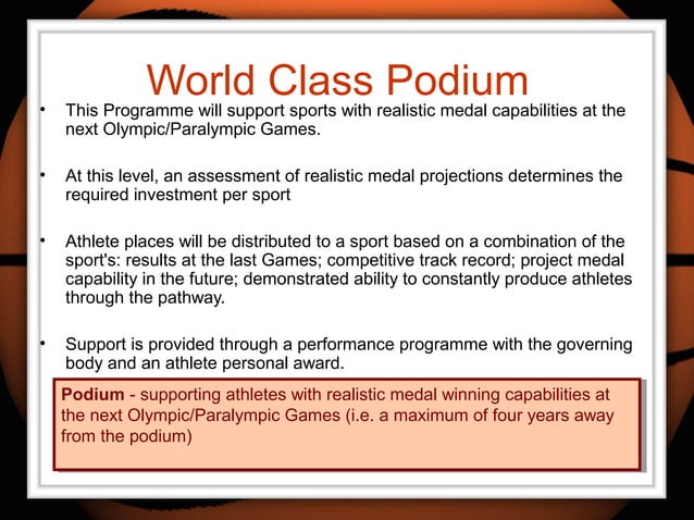 AS PE - World Class Programme | PPT
