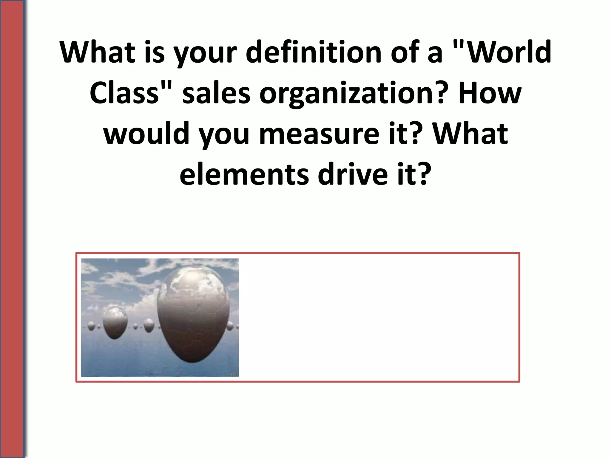 World Class Sales Organization | PPSX