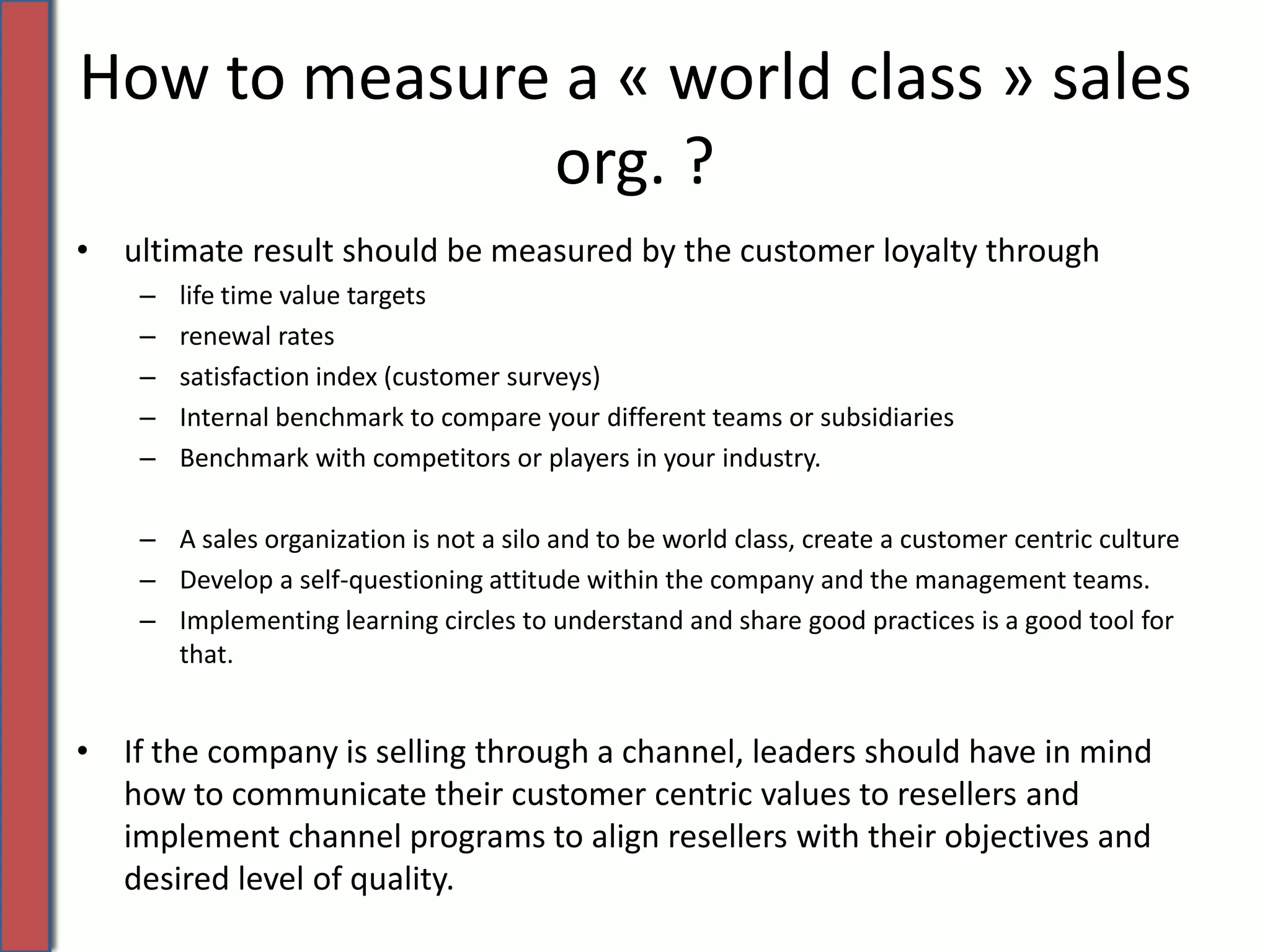 World Class Sales Organization | PPSX