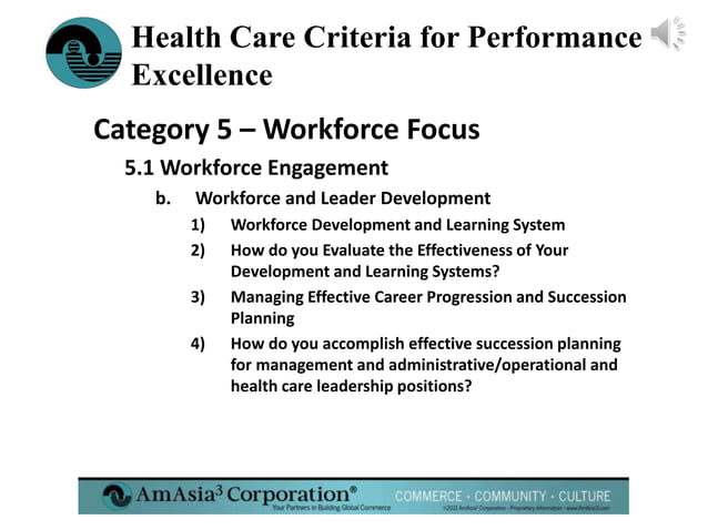 World Class Workforce Focus for Healthcare - Part V | PPT