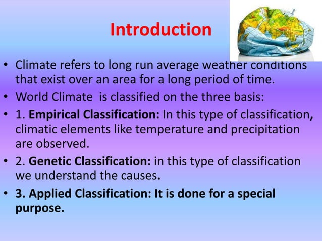 WORLD CLIMATE AND CLIMATE CHANGE | PPTX | Weather | Science