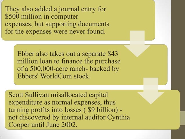 Worldcom scandal | PPTX