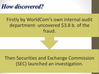 Worldcom scandal | PPTX