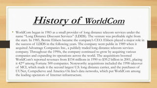 World com || Auditing and Corporate Governance | PPT