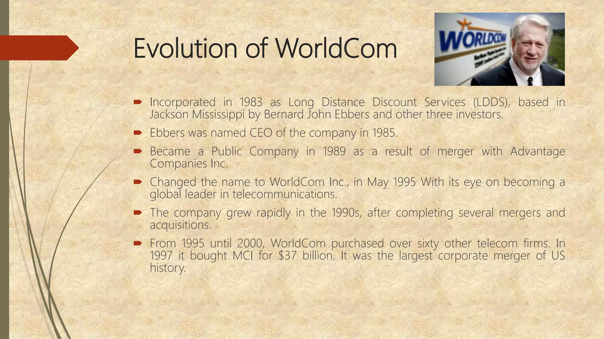 World com corporate governance failure | PPTX