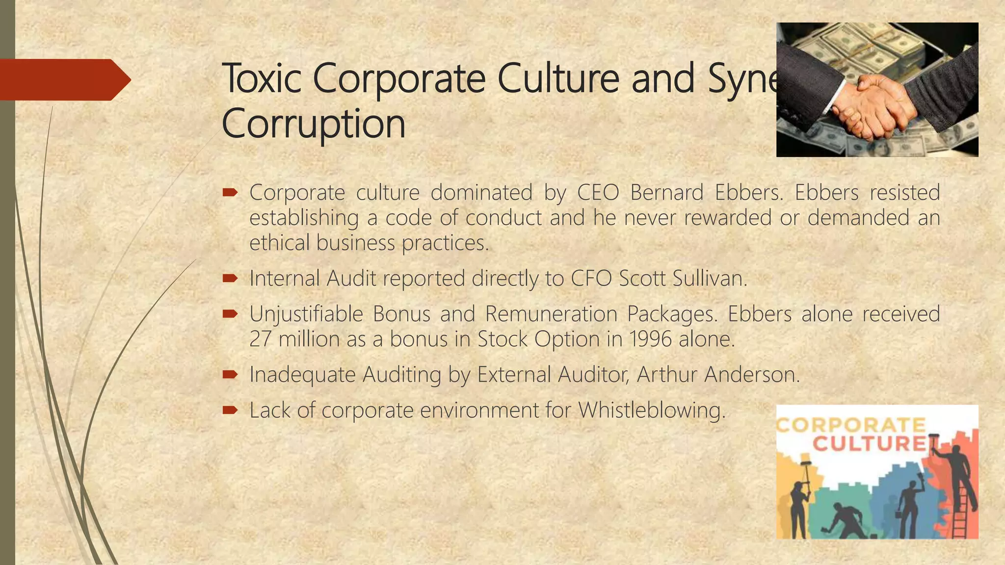 World com corporate governance failure | PPTX