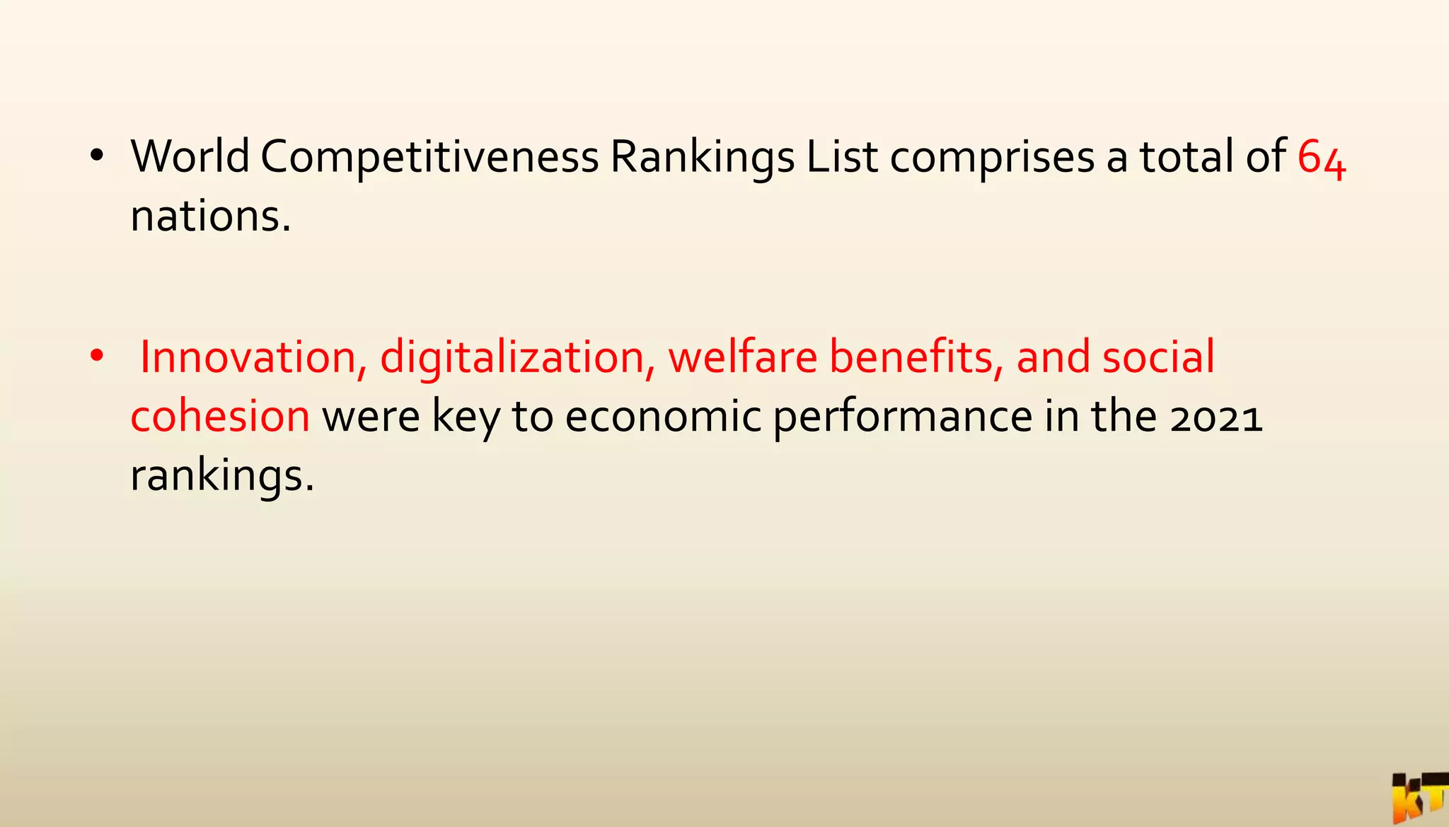 World competitiveness index 2021 | PPTX