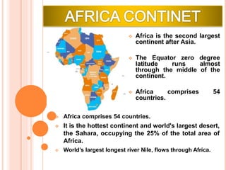 WORLD Continent Presentation for student | PPTX