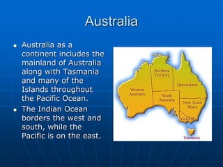 World Continents And Oceans | PPTX