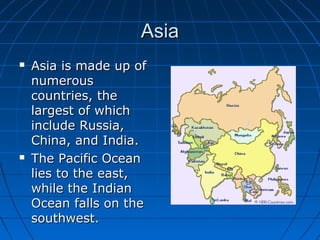 World continents and oceans | PPS