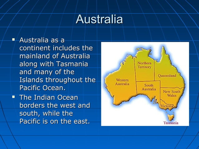 World continents and oceans | PPS