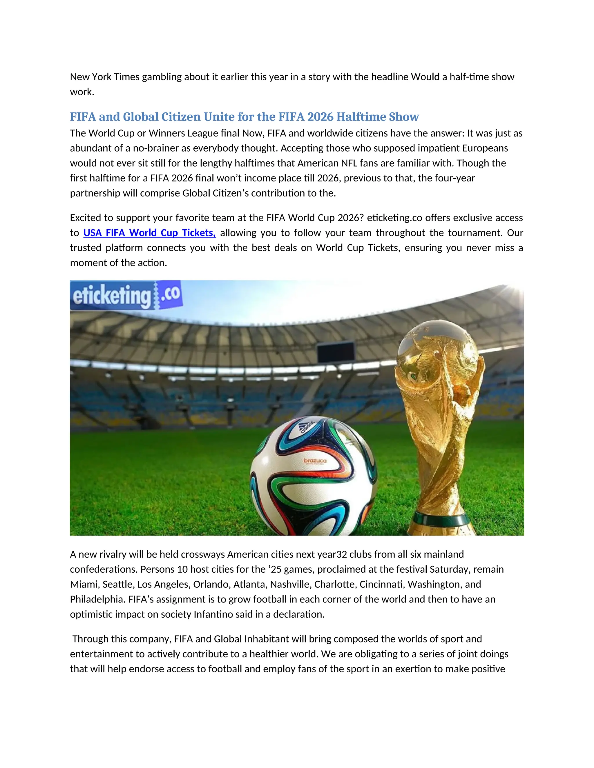 World Cup Global Citizen Partnership Brings First-Ever Halftime Show to Final.docx