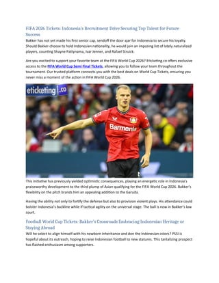 World Cup Indonesia Eyes Dutch Defender Mitchel Bakker for National Team Boost.docx