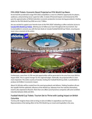 World Cup One Year to Go as Vancouver Gears Up for FIFA World Cup 2026.docx