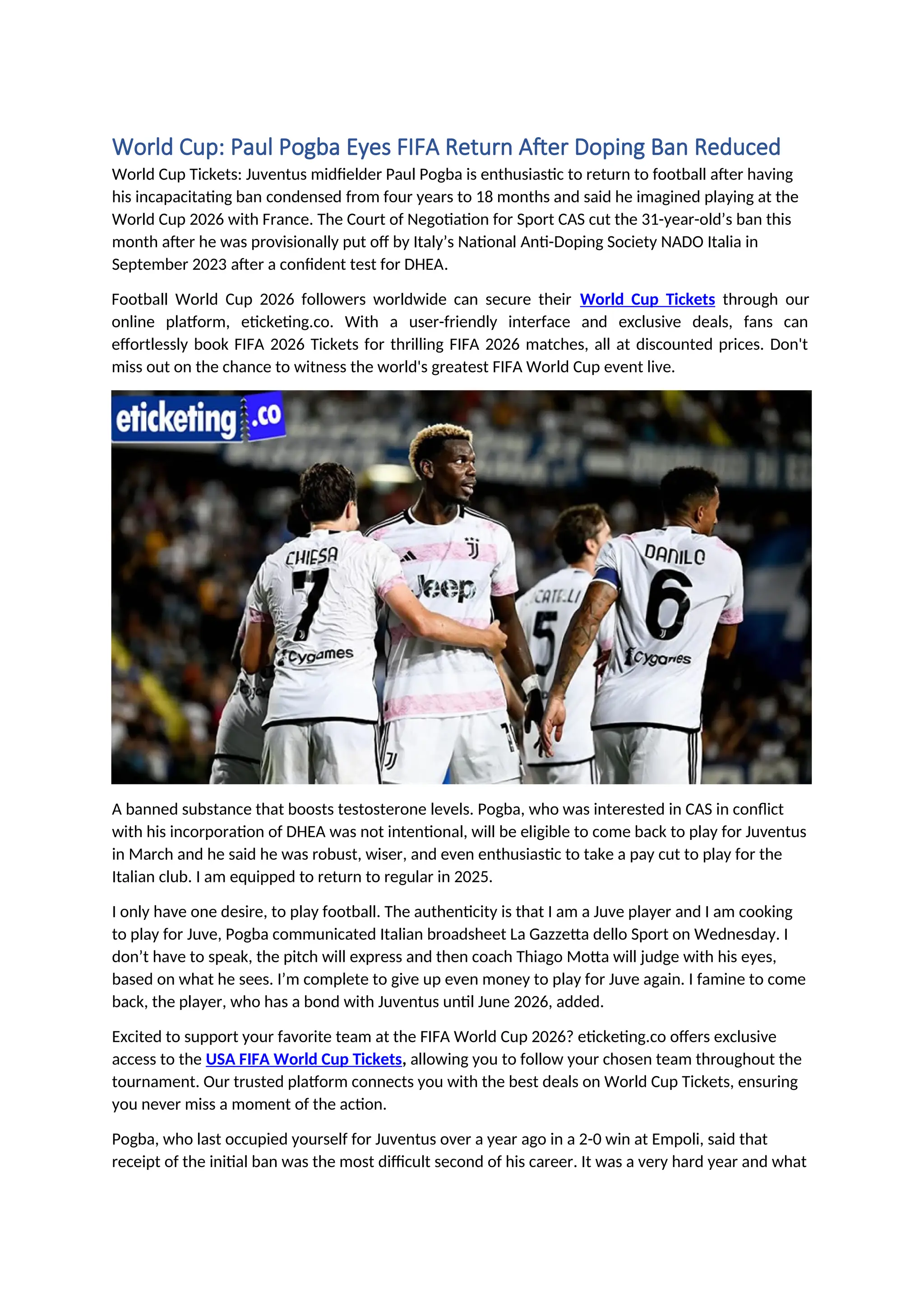 World Cup Paul Pogba Eyes FIFA Return After Doping Ban Reduced.docx