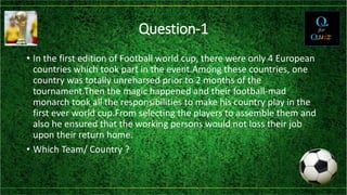 World cup FOOTBALL quiz | PPTX