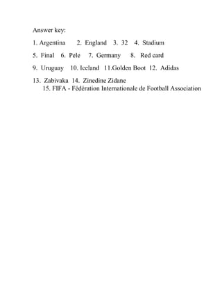 World Cup Quizzes | PDF