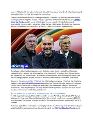 World Cup Tickets Top Five Greatest World Cup Managers of All Time.docx