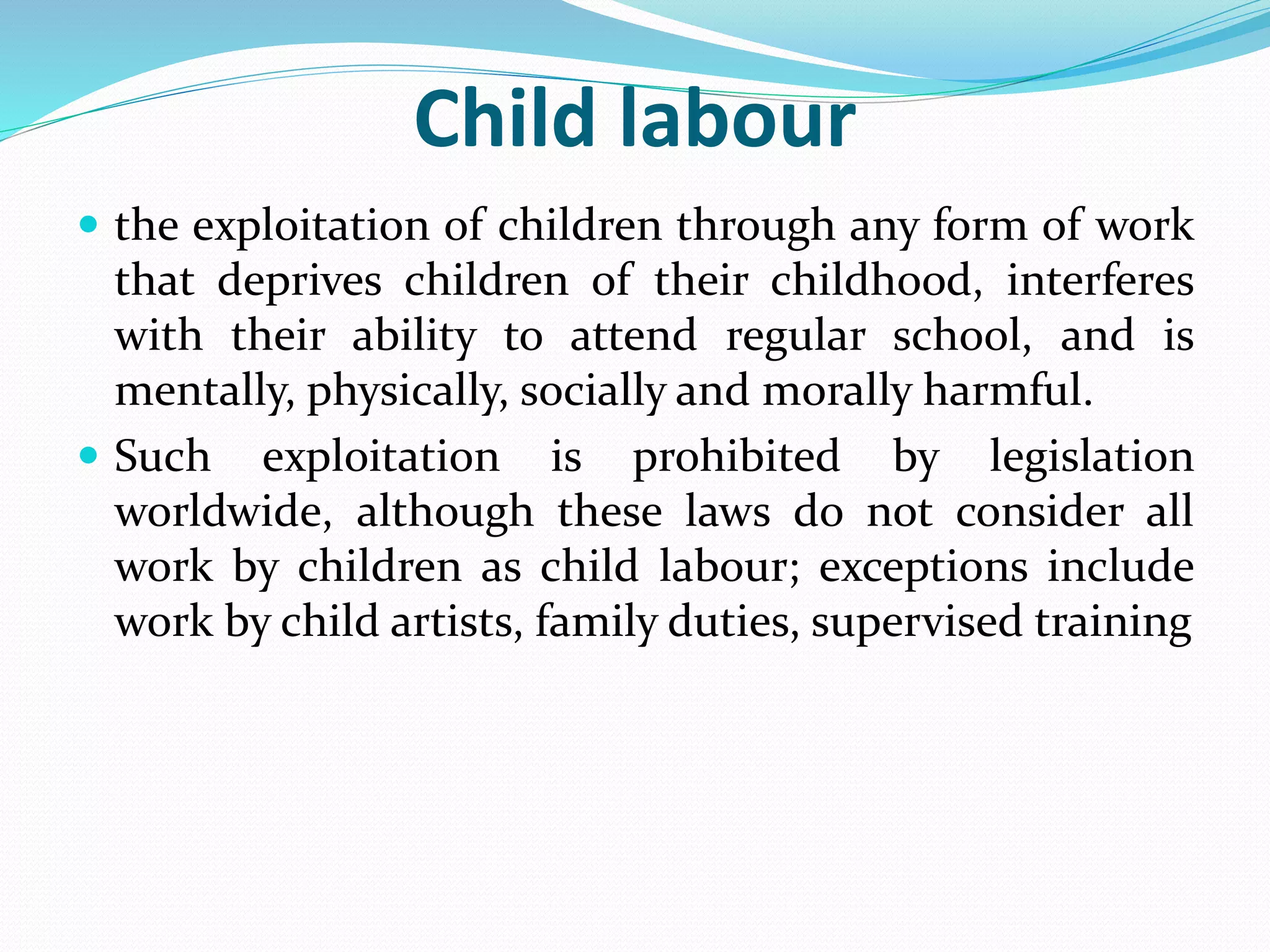 World day against child labor 12 june 2021 | PPTX