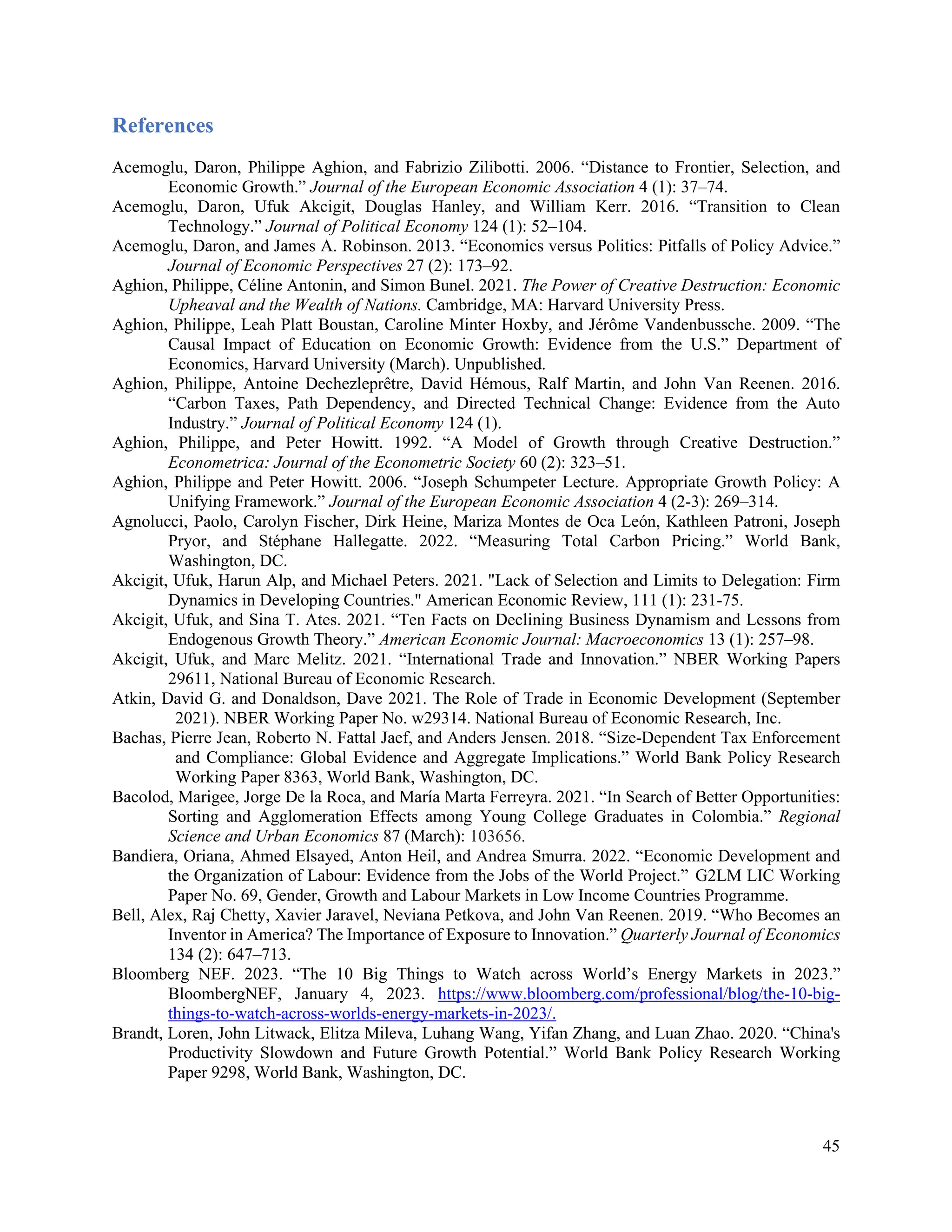 WORLD DEVELOPMENT REPORT 2024 - Economic Growth in Middle-Income ...