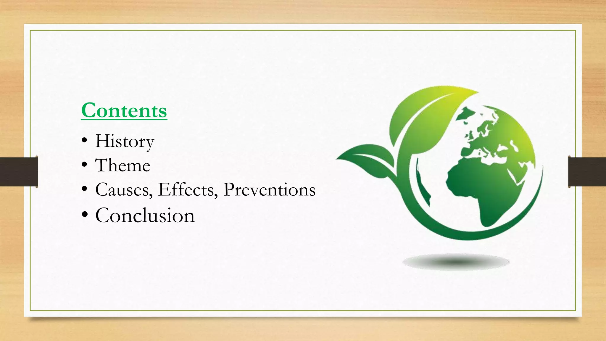 World Earth Day PPT 2019 | PPTX