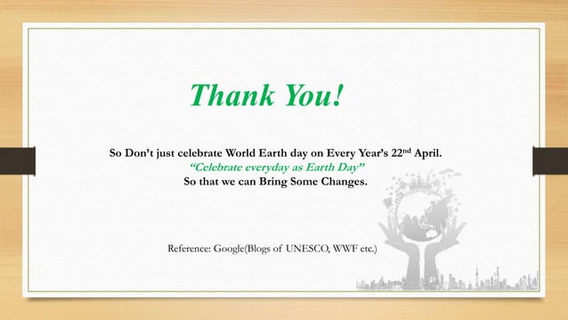 World Earth Day PPT 2019 | PPTX