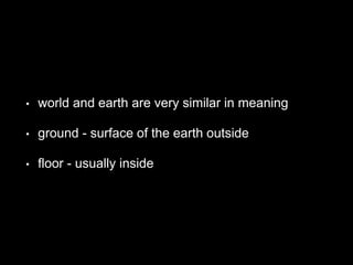 World, earth, ground, floor | PPTX | Geology | Science