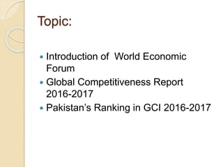 World economic foroum | PPT