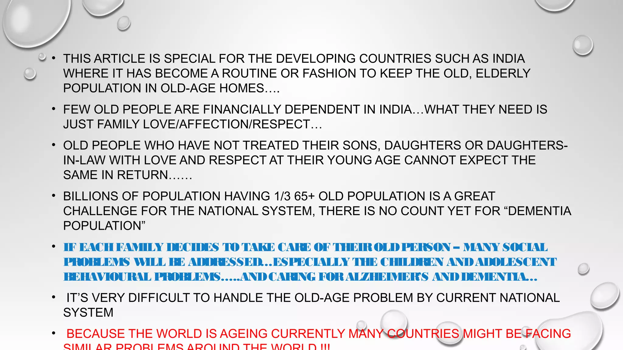 Old age problems & solutions | PPT | Sexual Conditions | Sexual Health