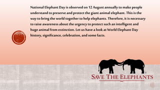 World Elephant Day | PPTX