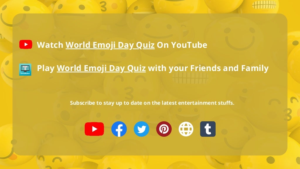 World Emoji Day Quiz: How Much Do You Know About Emojis? | PDF