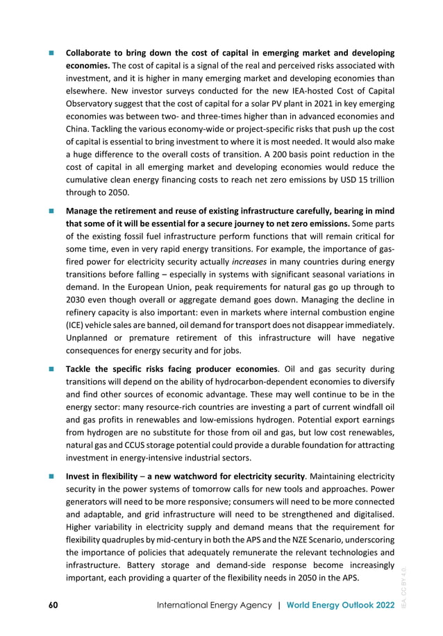 IEA World Energy Outlook 2022 | PDF
