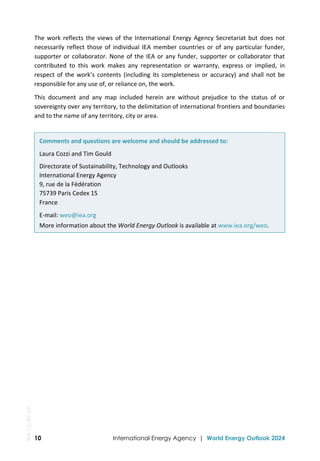 IEA World Energy Outlook 2024 - Report 2024 | PDF