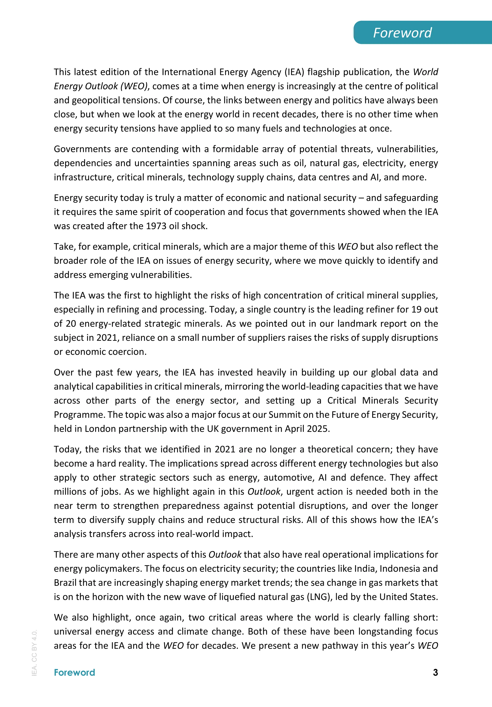 IEA World Energy Outlook 2025 Full version report | PDF