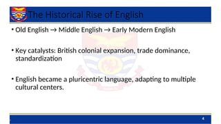 HISTORY OF ENGLISH (CORPUS LINGUISTICS') | PPT