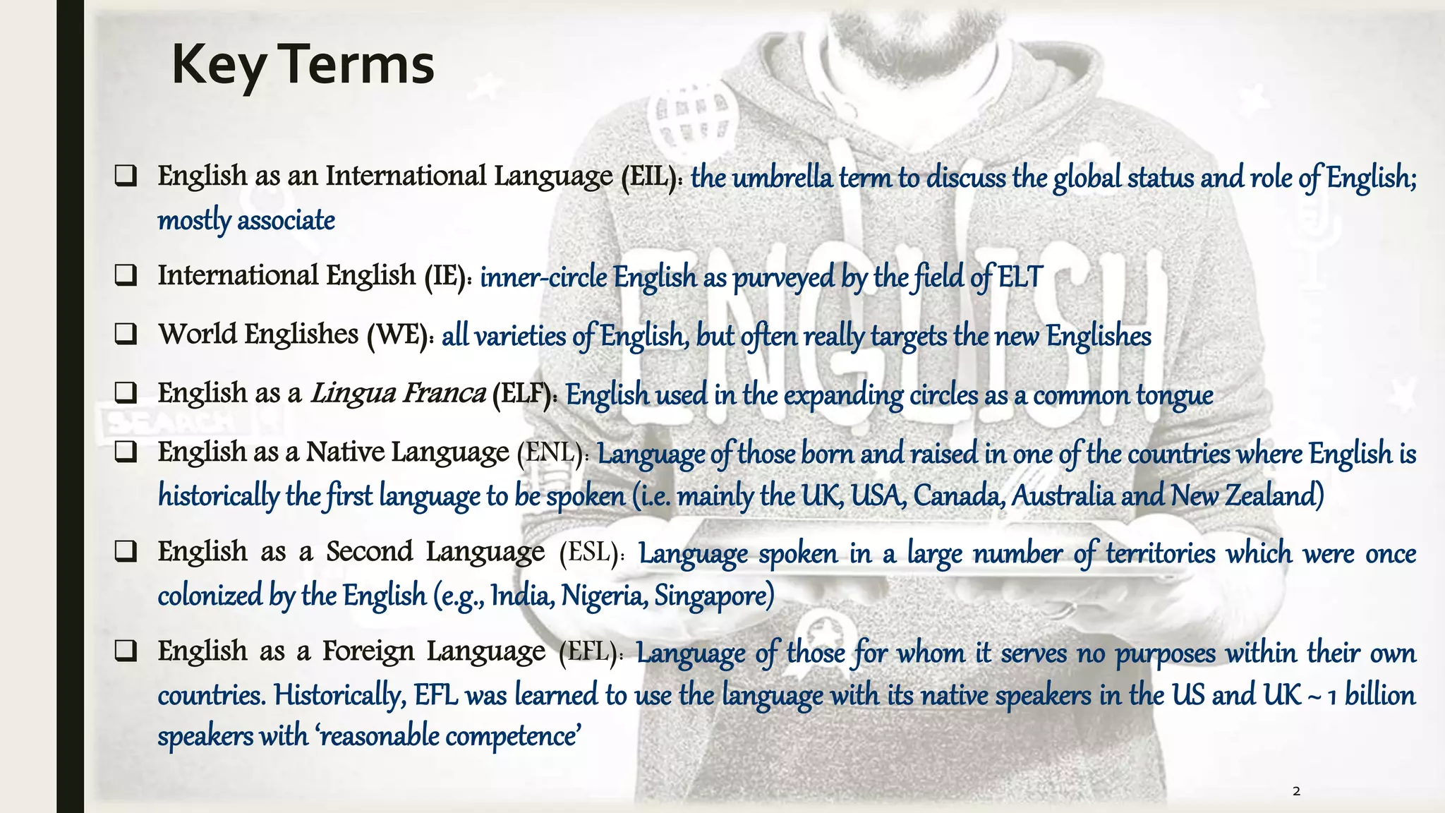 World Englishes and Varieties of English | PPTX